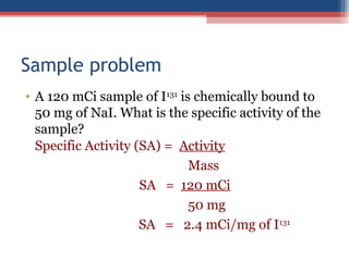 Specific Concentrations | PPT