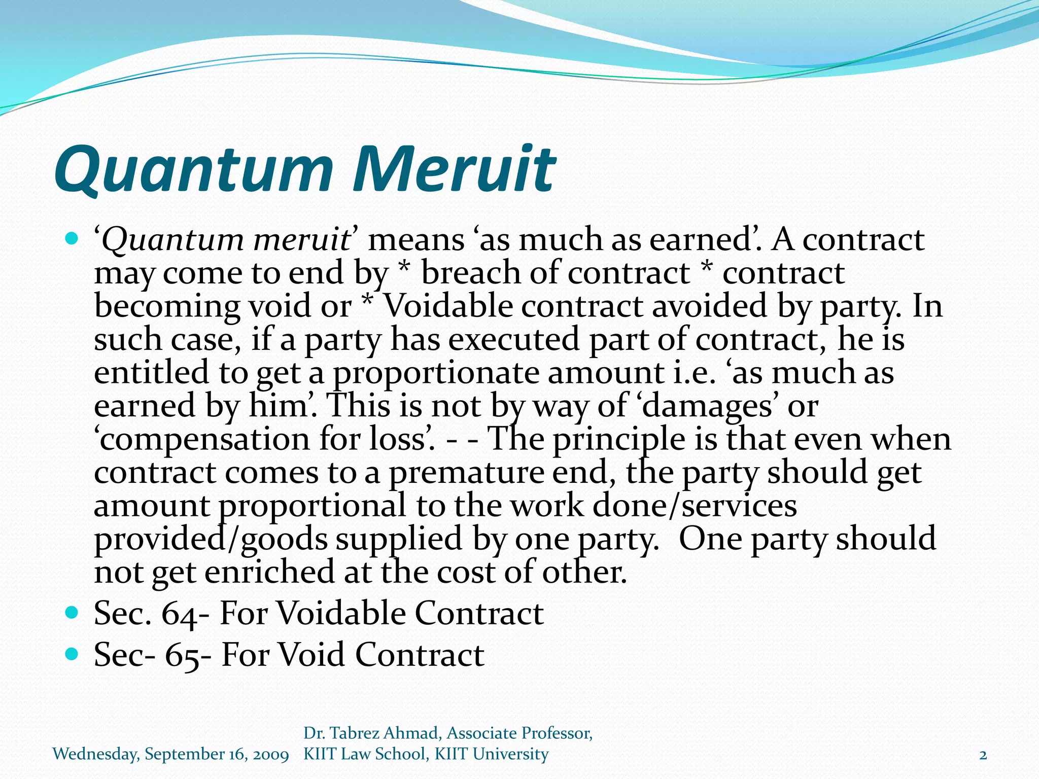 Specific Contracts | PDF