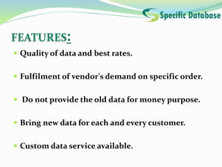 Specific database | PPT