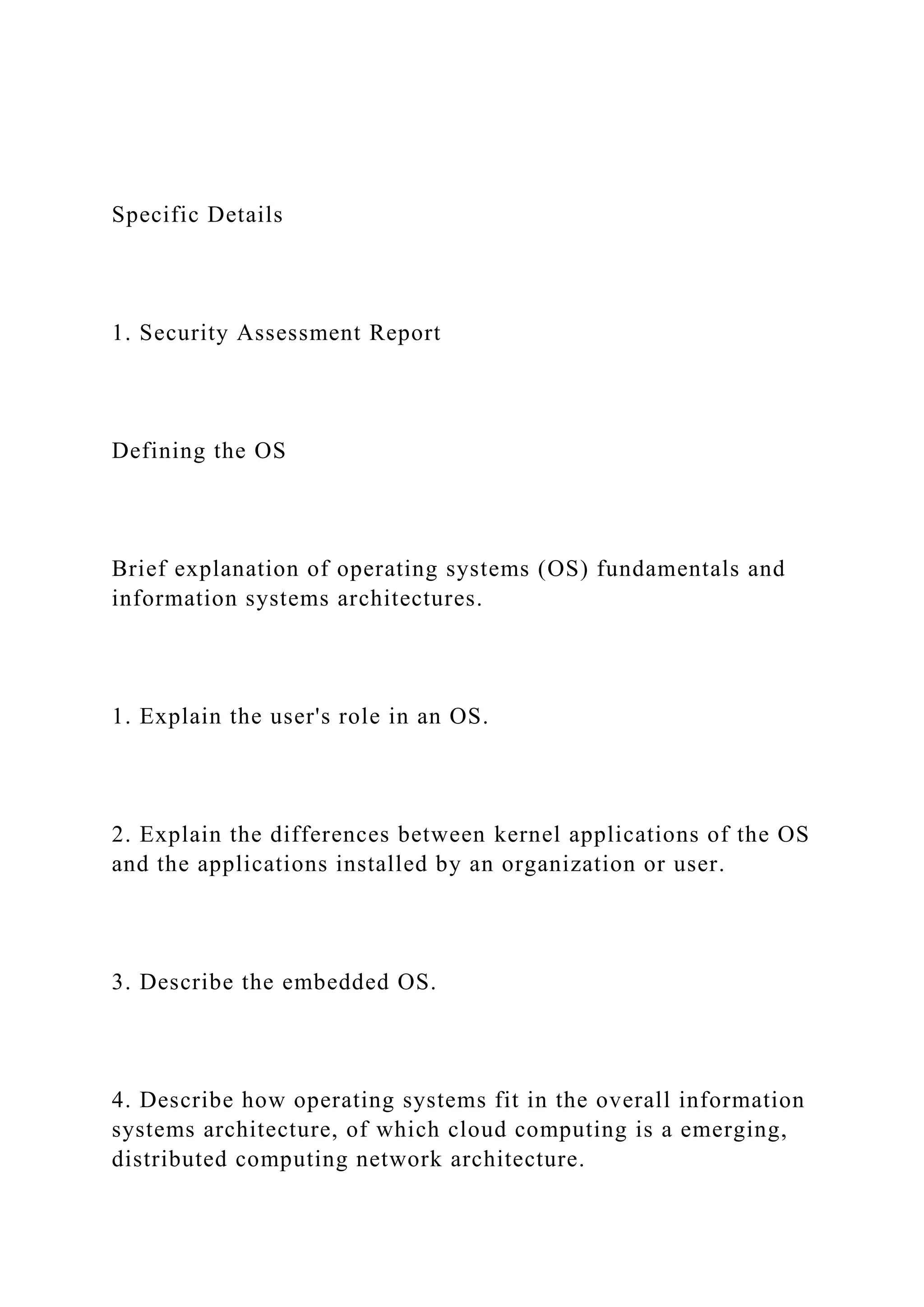Specific Details 1. Security Assessment Report D.docx