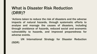 Specific disaster risk reduction actions | PPT