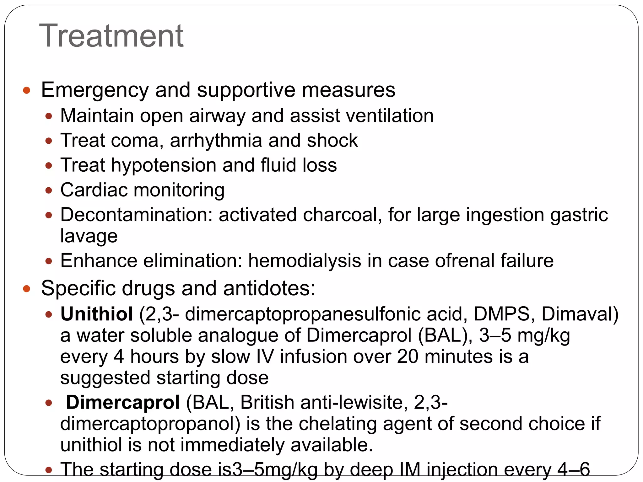 Specific drug poisoning and treatment | PPTX