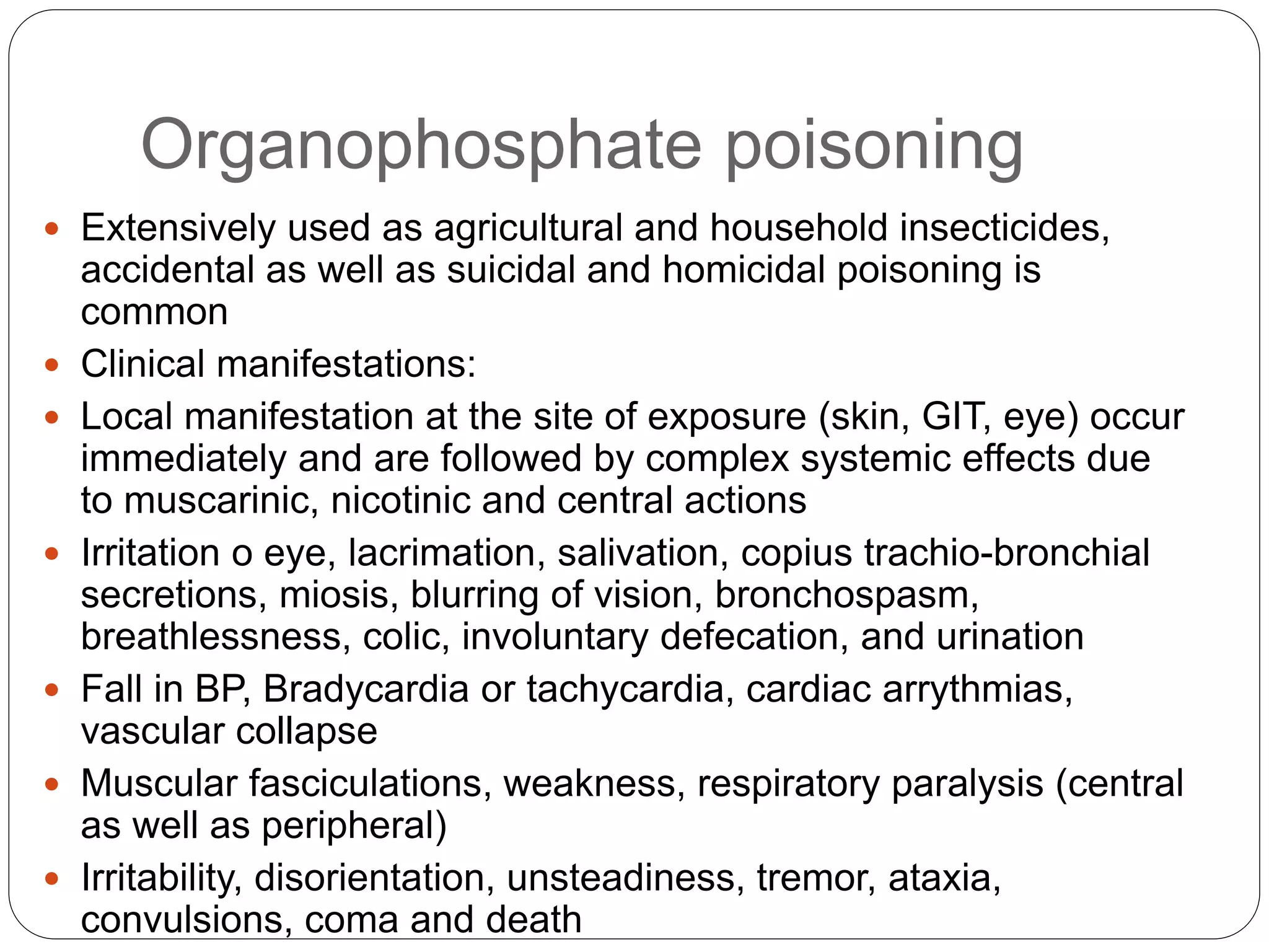 Specific drug poisoning and treatment | PPTX