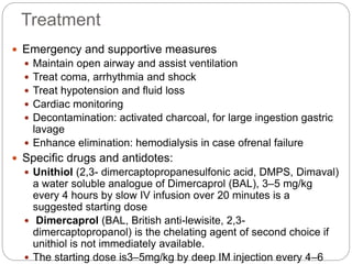 Specific drug poisoning and treatment | PPTX