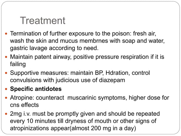 Specific drug poisoning and treatment | PPT