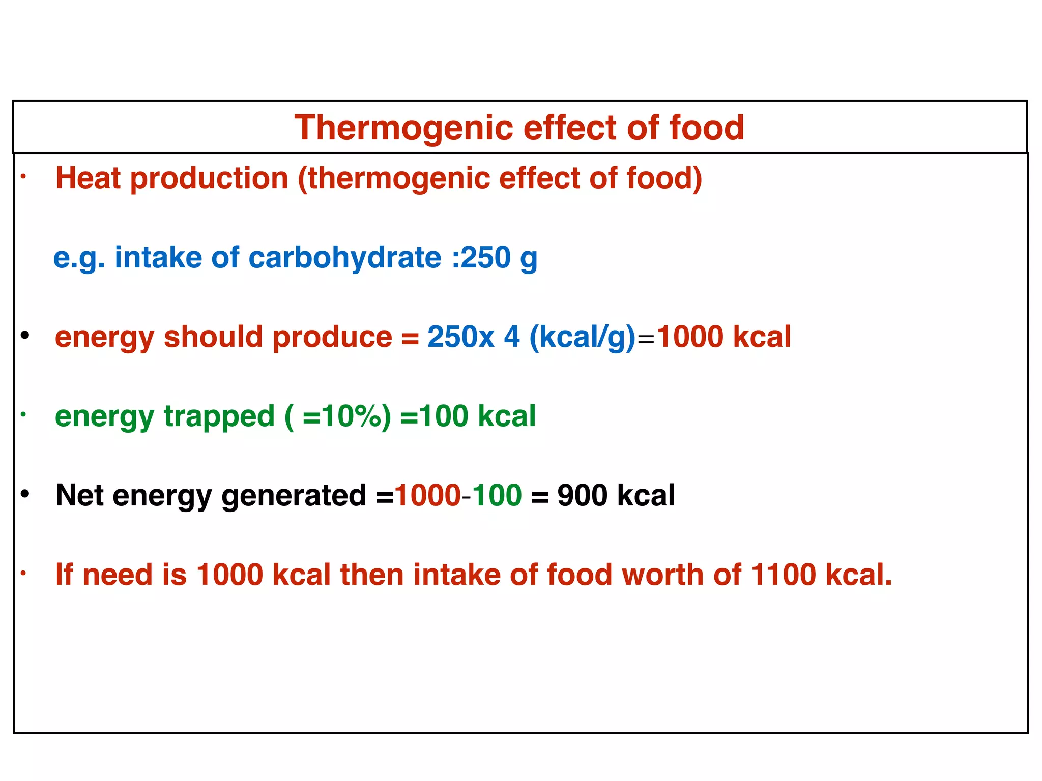 Specific dynamic action and nutrition | PDF