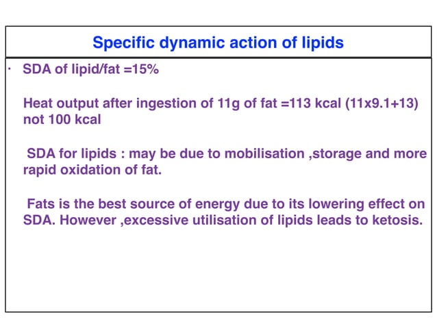 Specific dynamic action and nutrition | PDF