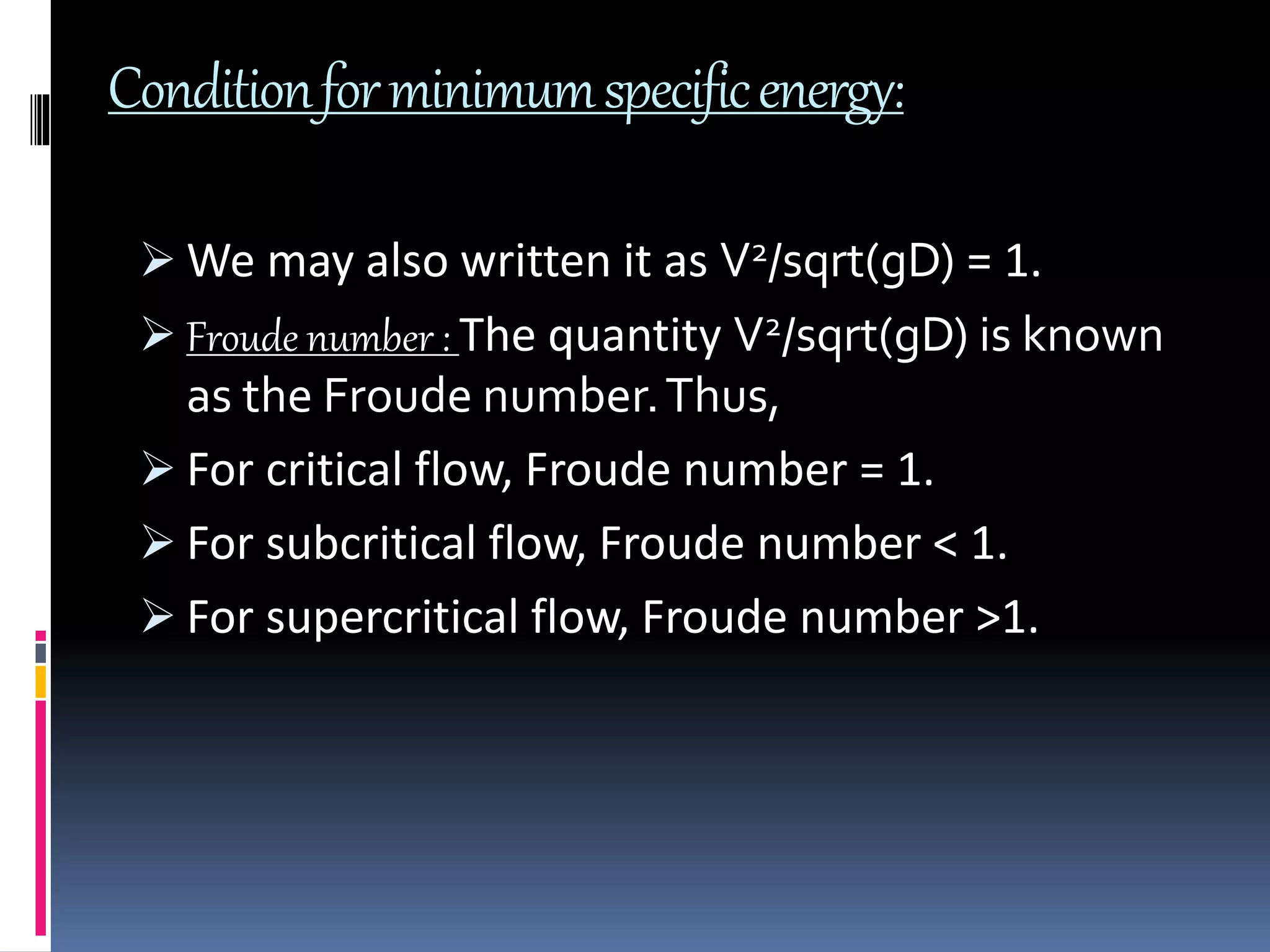 Specific Energy Curves | PPTX