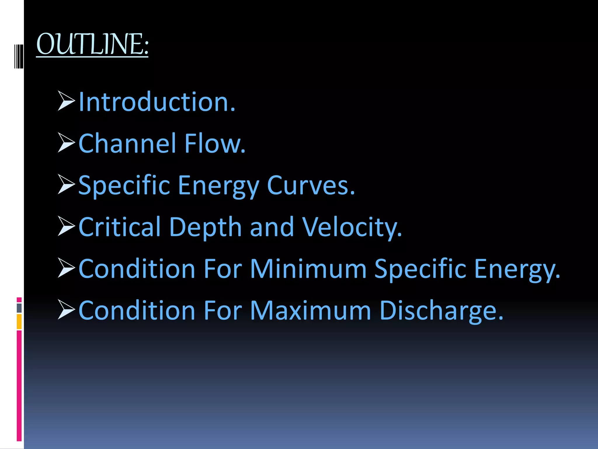 Specific Energy Curves | PPTX