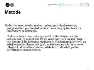 Specificering af moduler og metode | PPTX