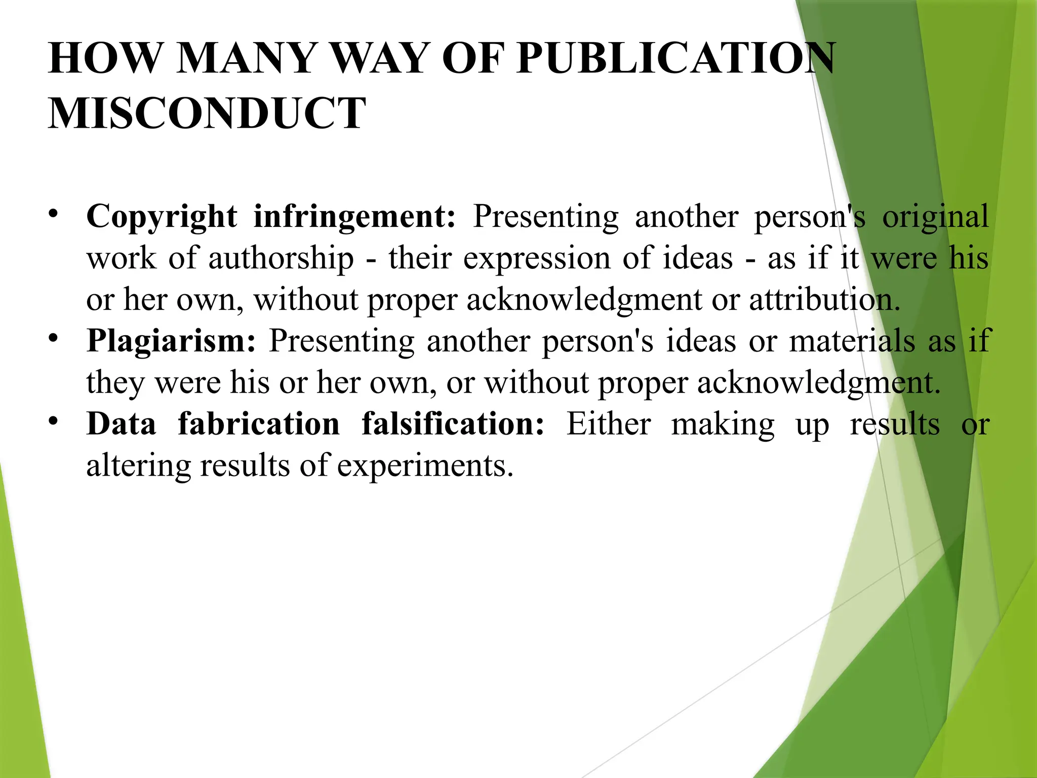 SPECIFIC ETHICAL ISSUES, FFP, AUTHORSHIP,CONFLICT OF INTEREST.pptx