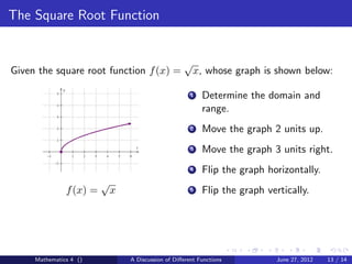 Specific function examples | PDF | Physics | Science