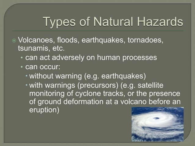 Specific hazards and mitigation | PPTX | Geography | Science
