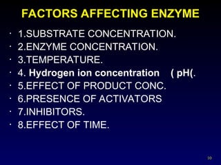 Specificity of enzymesThis specificity is categorized into four main ...