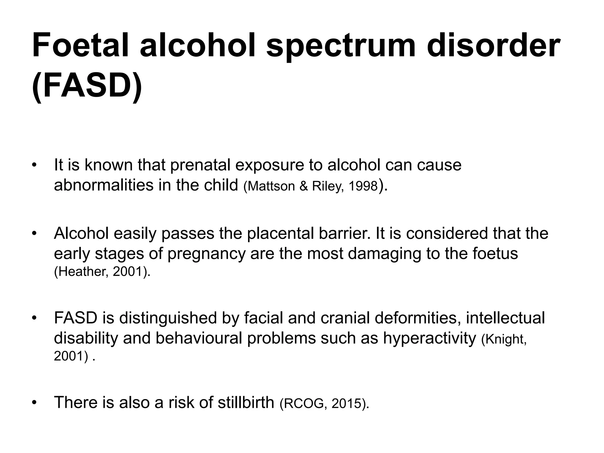 Considerations for alcohol use during pregnancy | PPTX