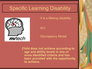 Specific learning disabilities | PPT