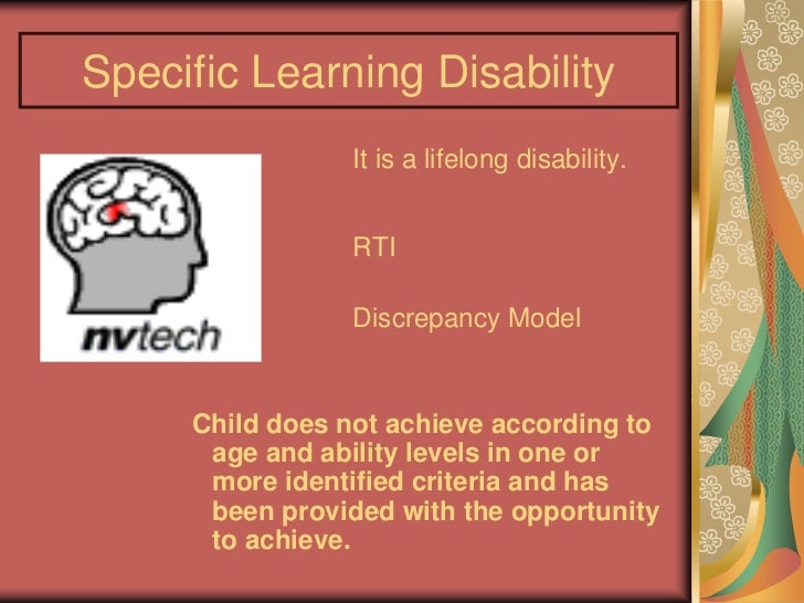 Specific learning disabilities