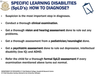 Specific learning disabilities | PPTX