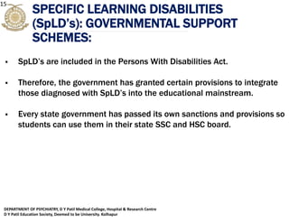 Specific learning disabilities | PPTX