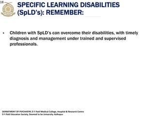 Specific learning disabilities | PPTX
