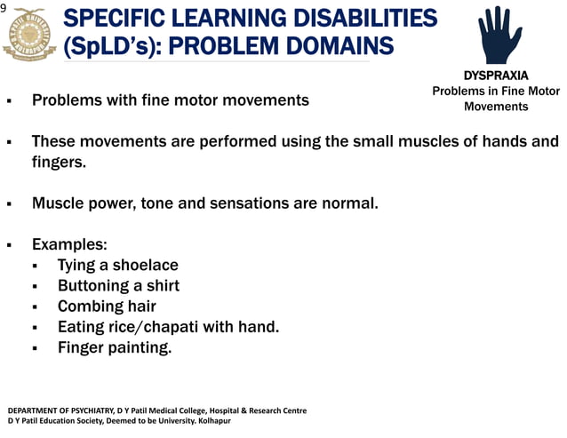 Specific learning disabilities | PPTX