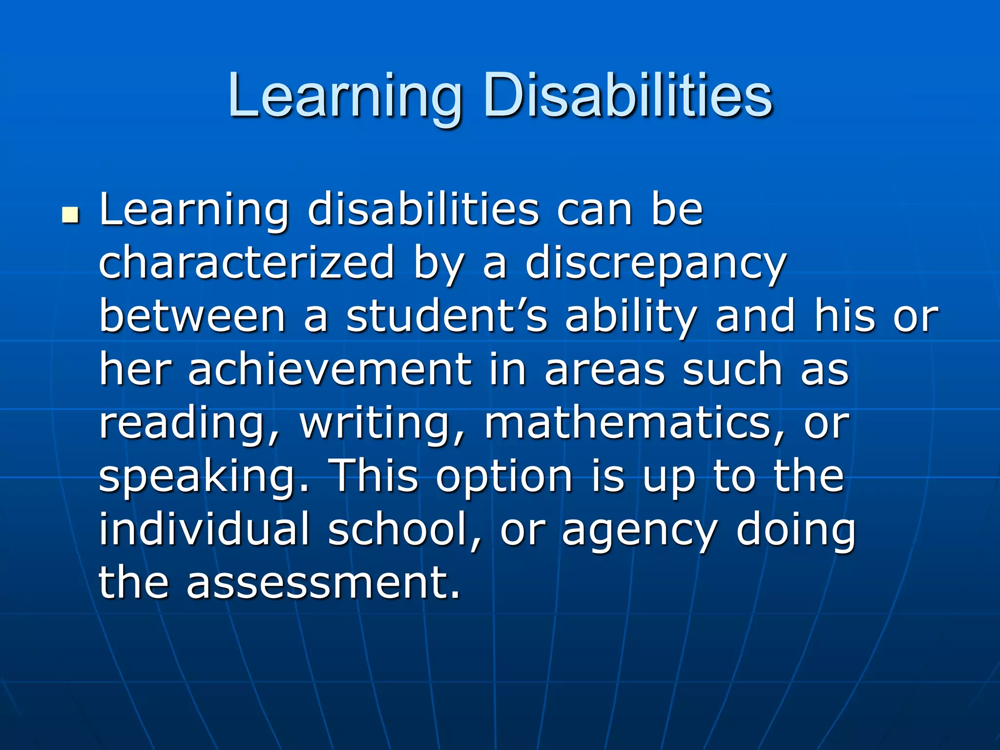 Specific_Learning_Disabilities | PPT