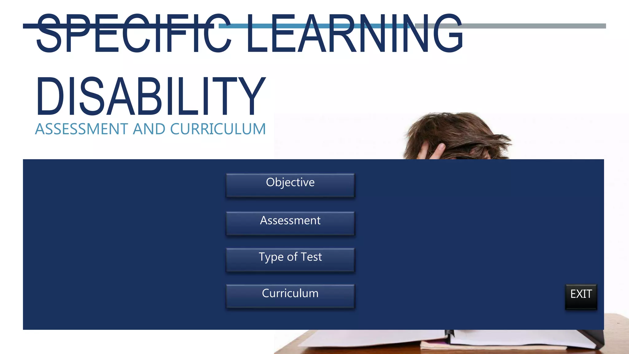 Specific learning disability Assessment and Curriculum | PPTX