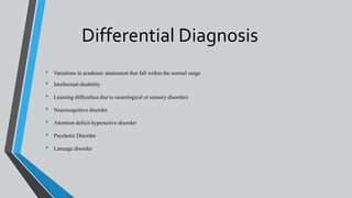 Specific learning disorder in DSM-V-TR pptx | PPTX