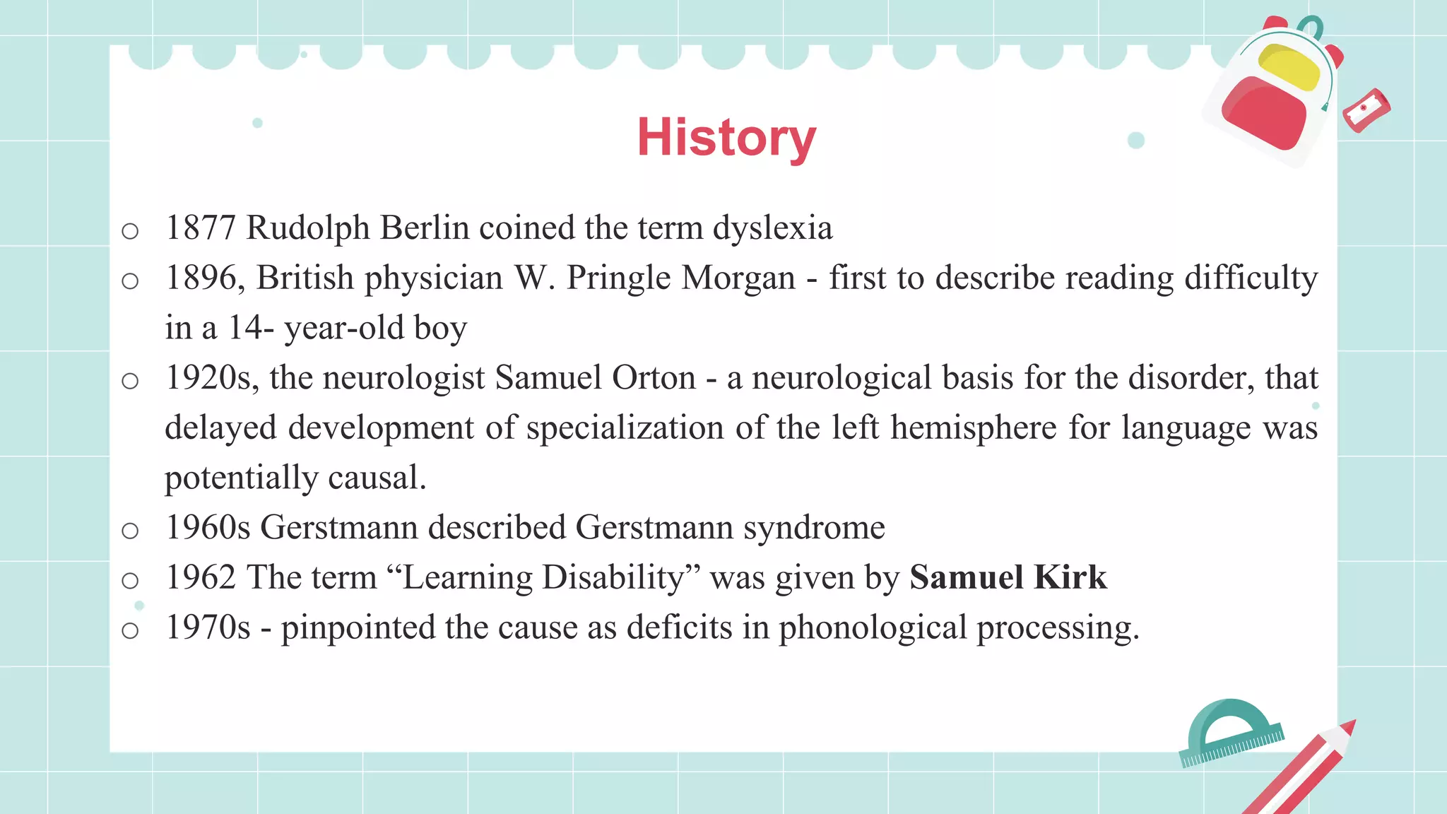 Specific learning disorder | PPTX