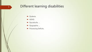 Specific learning disorder | PPTX