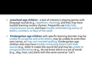 Specific learning disorders | PPTX