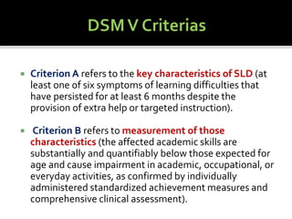 Specific learning disorders | PPTX