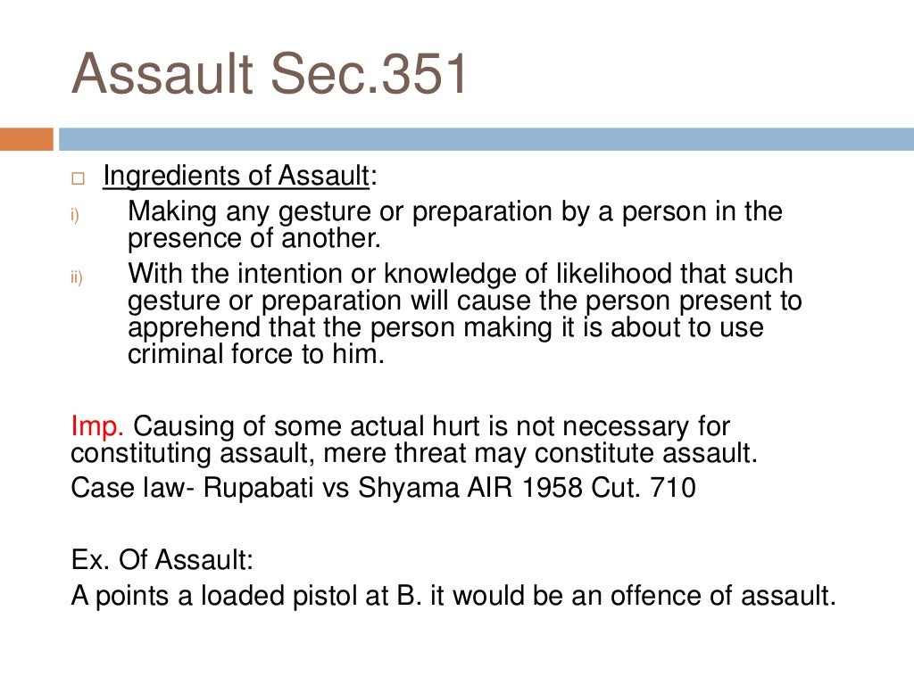 Specific Offences specific-offences