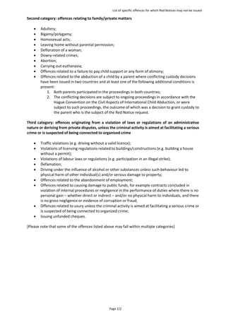 Interpol Red Notices | PDF