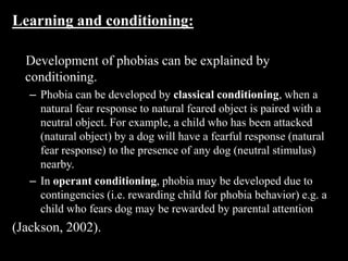 Specific phobia | PPTX