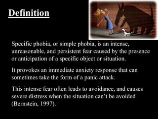 Specific phobia | PPTX