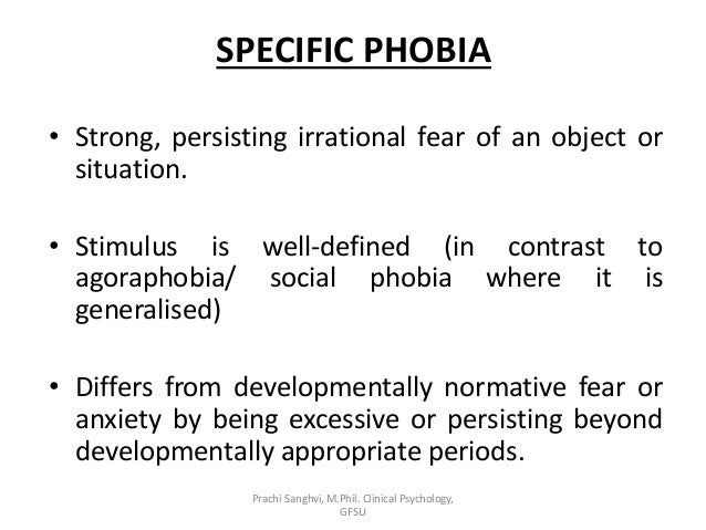 Specific phobia