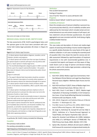 Specific phobia following road traffic collision medico legal issues of ...