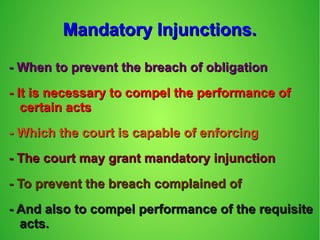 Specific Relief Act 1963 | PPT