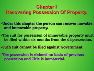 Specific Relief Act 1963 | PPT