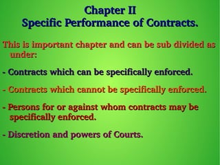 Specific Relief Act 1963 | PPT