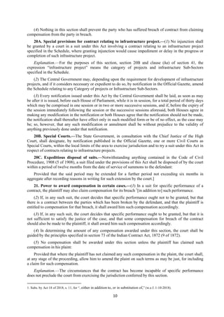 Specific Relief Act 1963 | PDF