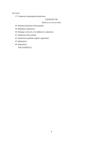 Specific Relief Act 1963 | PDF