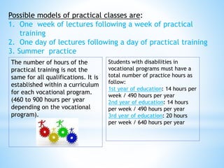 Specifics in the transition process of students in the world of work | PPT