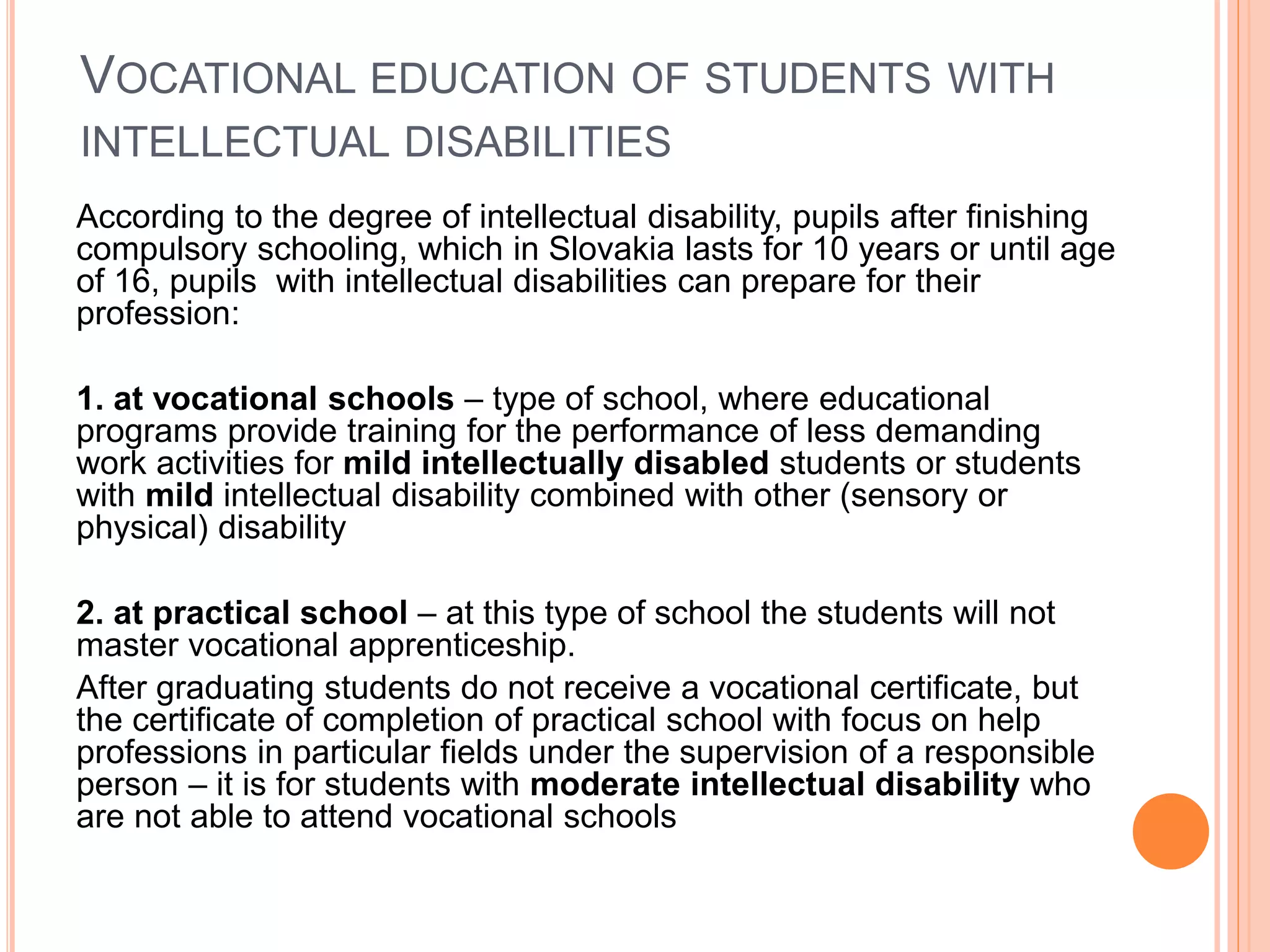 Specifics of transition students to world of work, | PPT