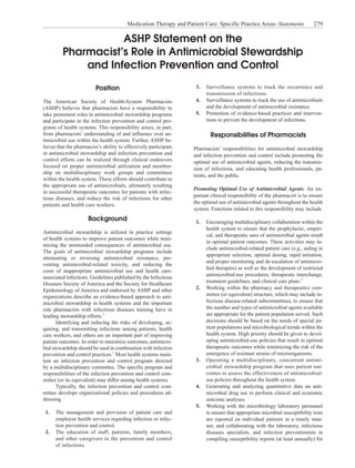 ASHP pharmacist role in antimicrobial stewardship N.56