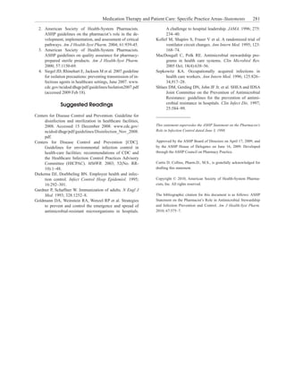 ASHP pharmacist role in antimicrobial stewardship N.56