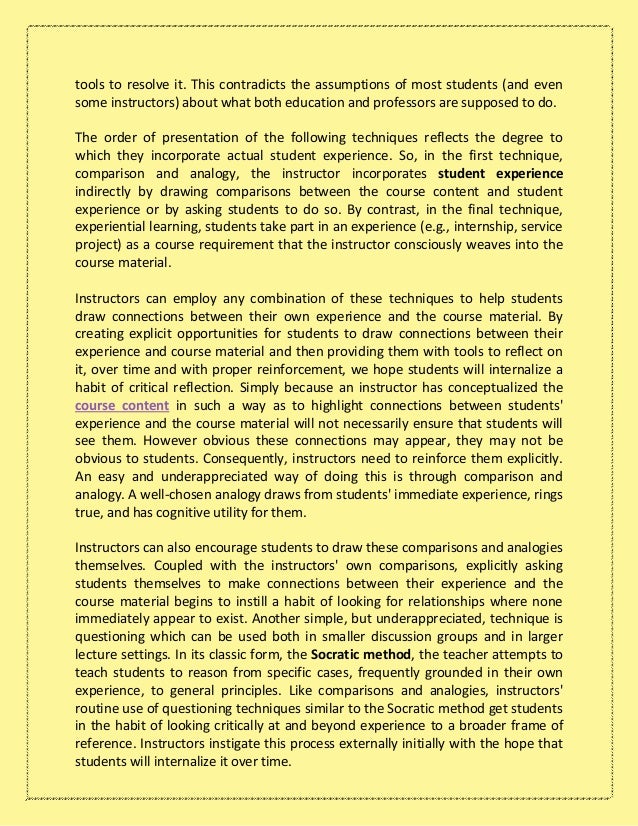 Specific Student Outcomes Should Drive The Design Of Instruction | PDF