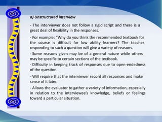 Specific techniques of curriculum evaluation | PPTX