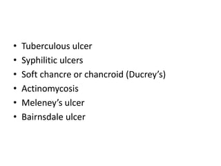Specific ulcers | PPTX